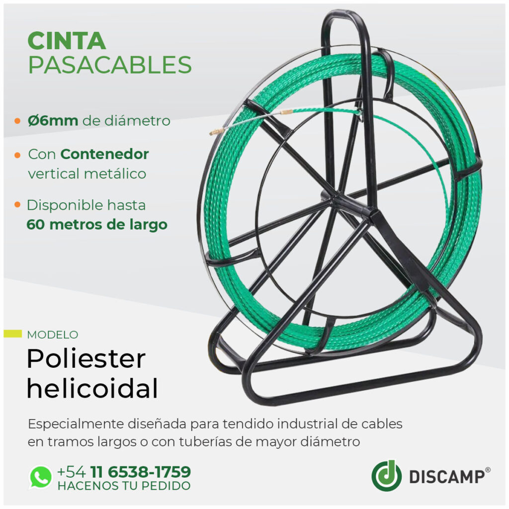 Cinta Pasacable Helicoidal - Discamp Argentina S.R.L.